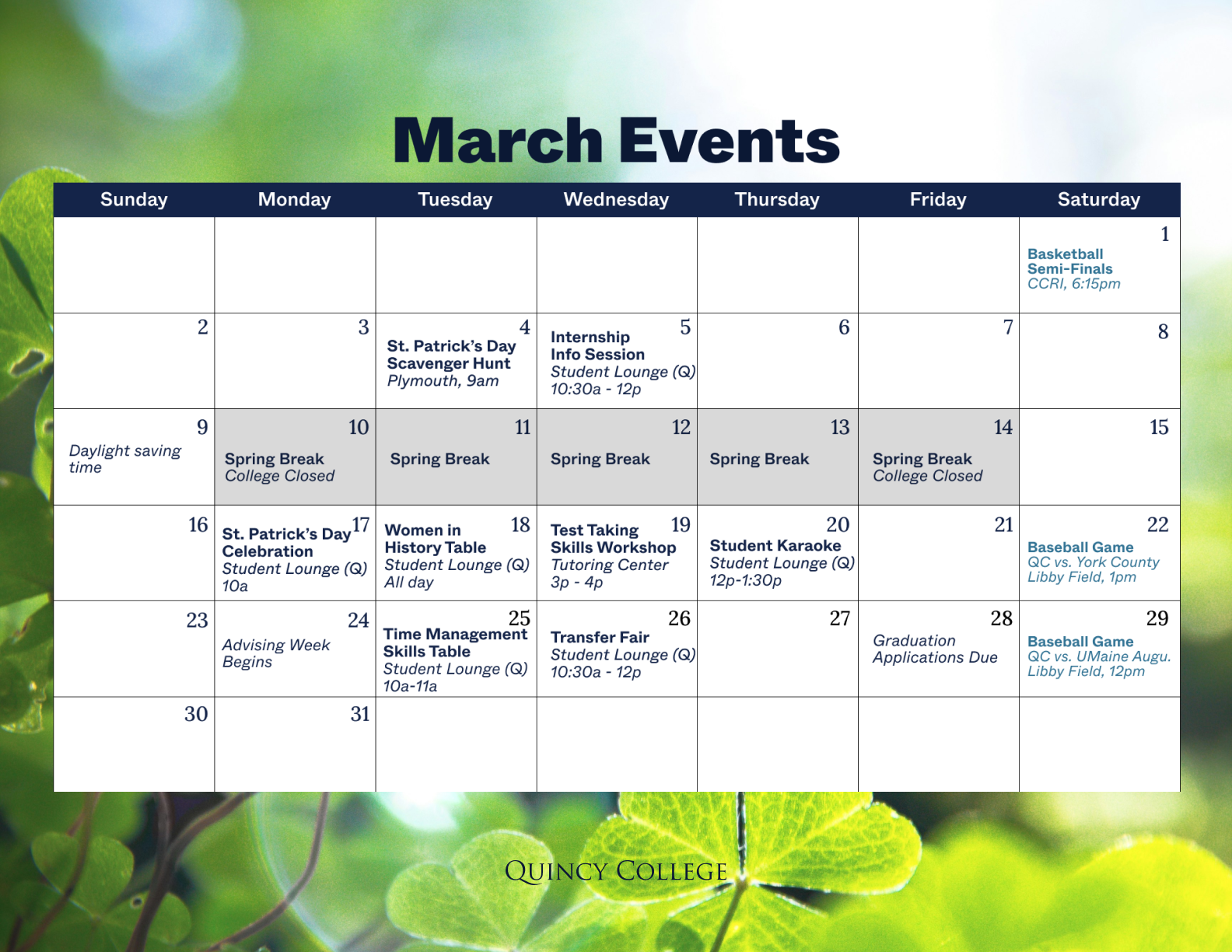 Student Life | Quincy College